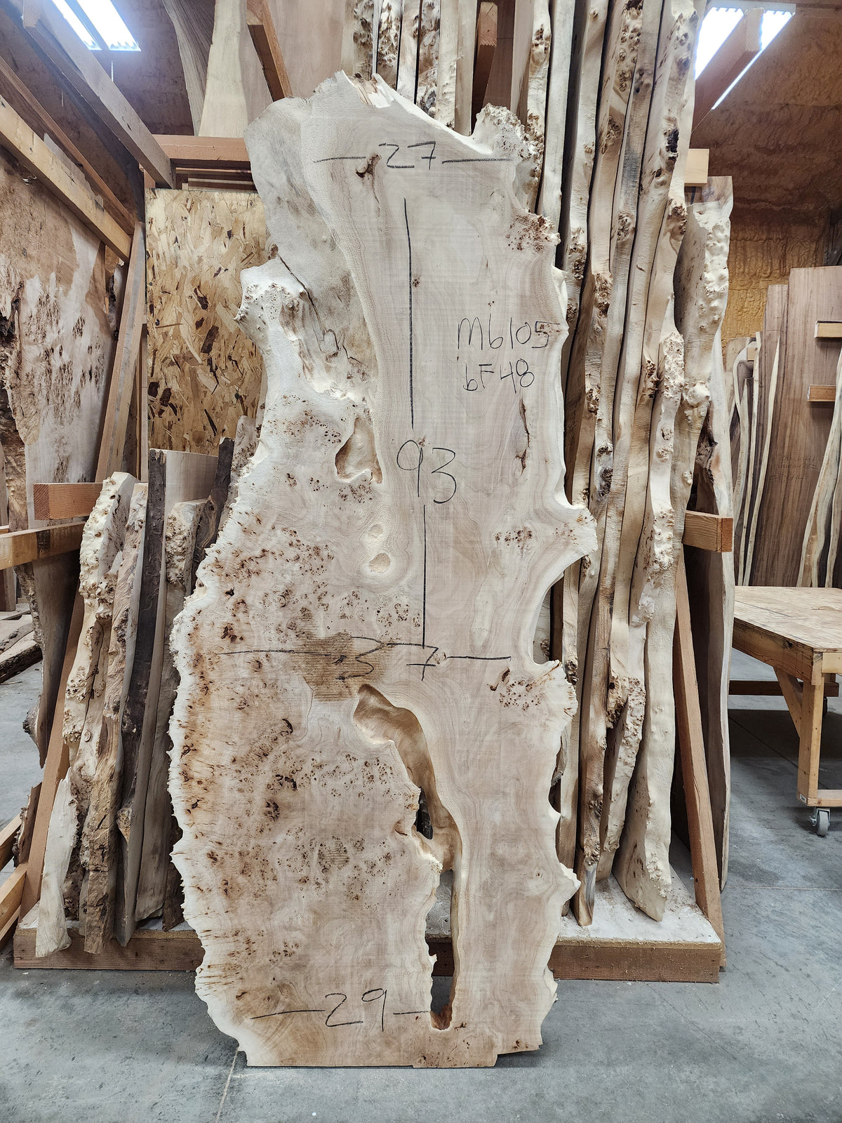 Mappa Burl Wood Slabs For Luxury Furniture